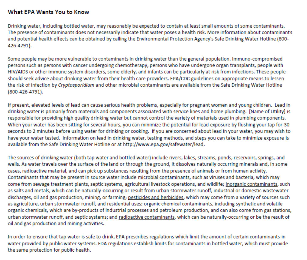 2021 Water Quality Report | FAYPWC.COM : FAYPWC.COM
