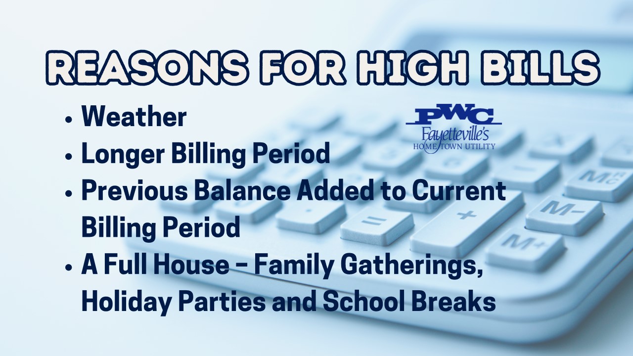 Reasons for High Bills | FAYPWC.COM : FAYPWC.COM