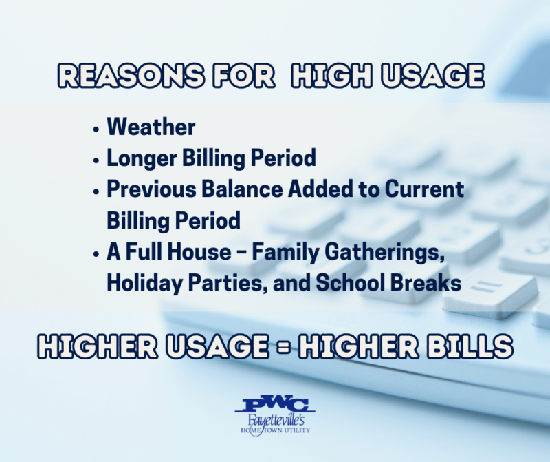 Reasons for High Bills | FAYPWC.COM : FAYPWC.COM
